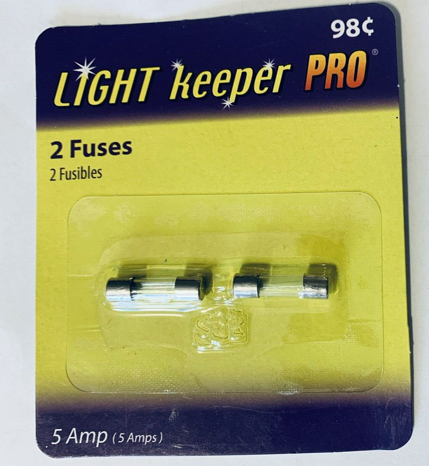 Light Keeper Pro 5 Amp Fuses 2 pack For Christmas Light Strings and ...