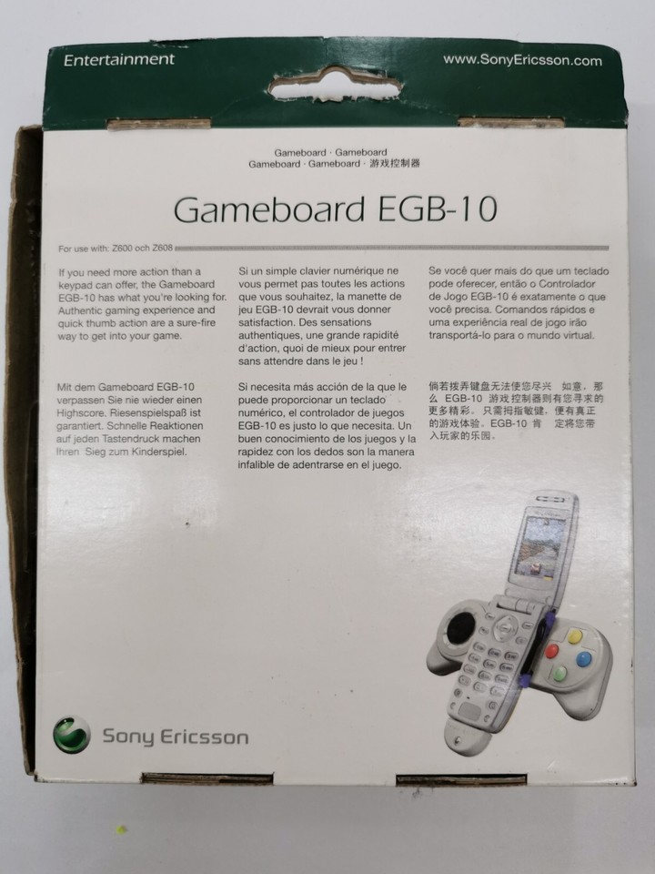 Sony Ericsson Phone Gameboard EGB-10 Retro Classic gameboy controller ...