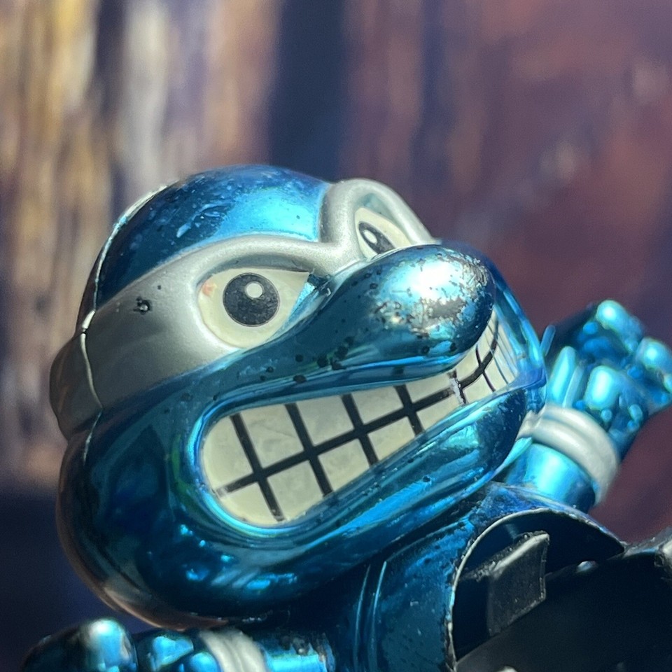 Vintage 1994 TMNT Ninja Turtles Blue Metallic B-Daman Figure Rare Japan ...