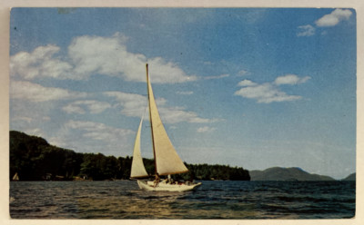 Greetings From Nakusp British Columbia BC Canada Sailboat Vintage ...
