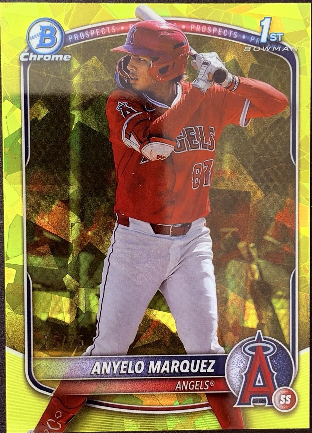 2025 Bowman Chrome Sapphire Edition - Chrome Prospects Anyelo Marquez # ...