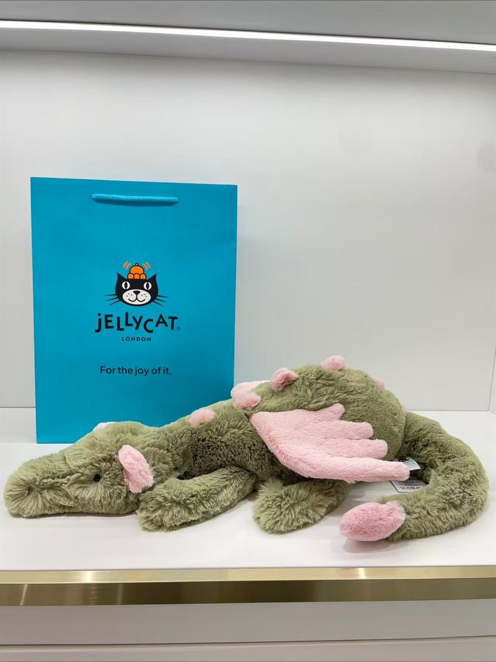 NWT HOT Jellycat Dragon Series Plush Toy Blue Sky&Matcha Dragon Doll ...
