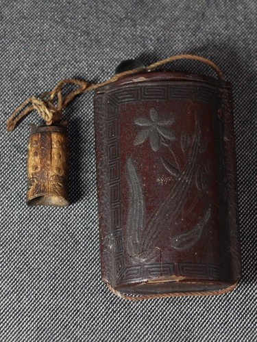 Inro Makie Netsuke Ojime Japanese Antique Vintage Box Case Samurai ...