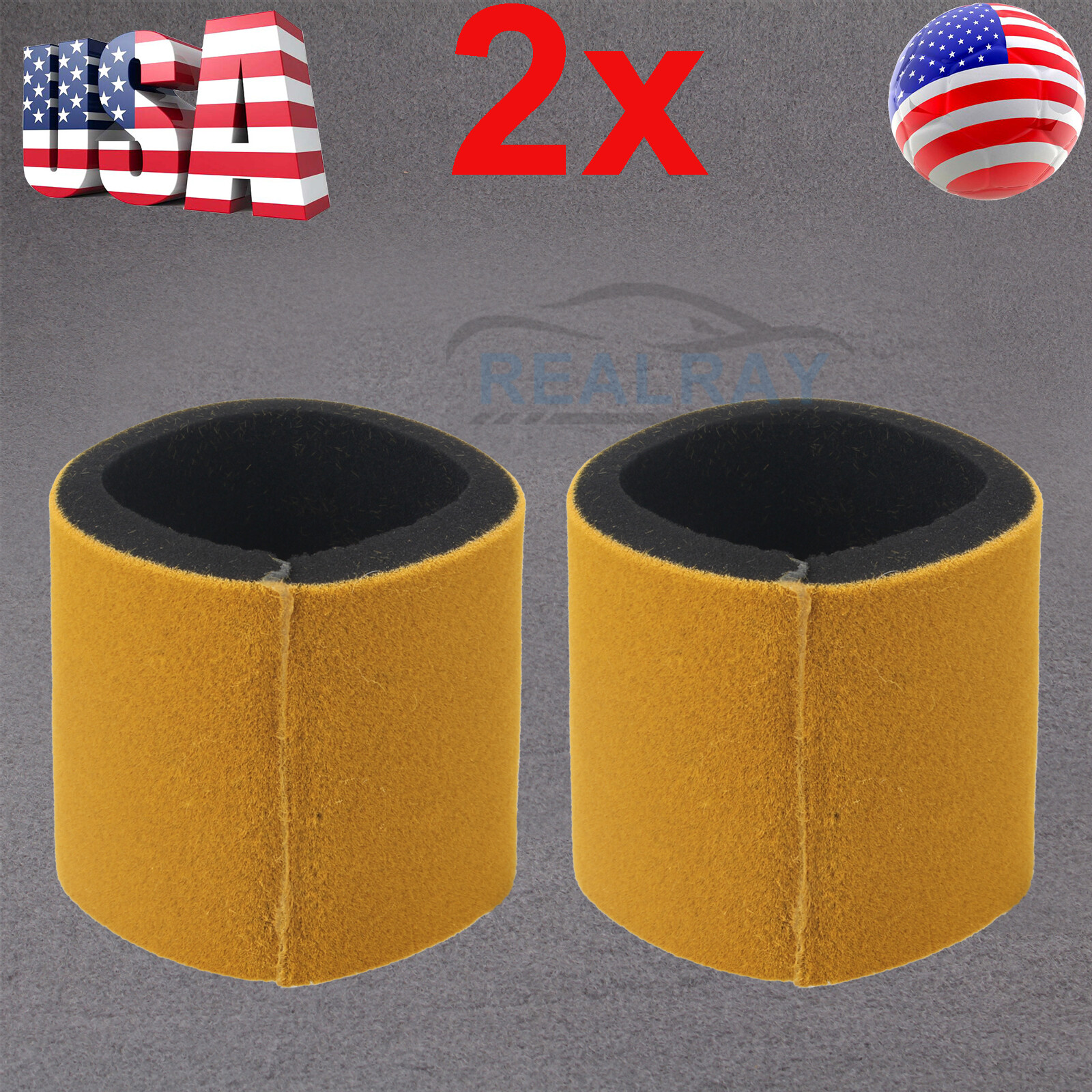 2x Air Filter for 1988-2001 Kawasaki Bayou 300 KLF300B KLF300C Bayou ...