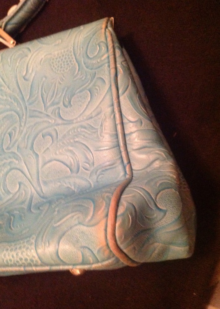 Jane August turquoise Blue Leather Bag pre-owned - Gem