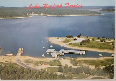 Lake Norfork Ferries Henderson Arkansas Aerial View Postcard 6X4 Chrome ...