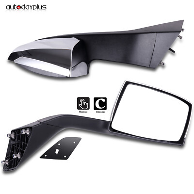Truck Hood Mirrors 82361058 82361059 Pair For Volvo Chrome Vn Vnl ...