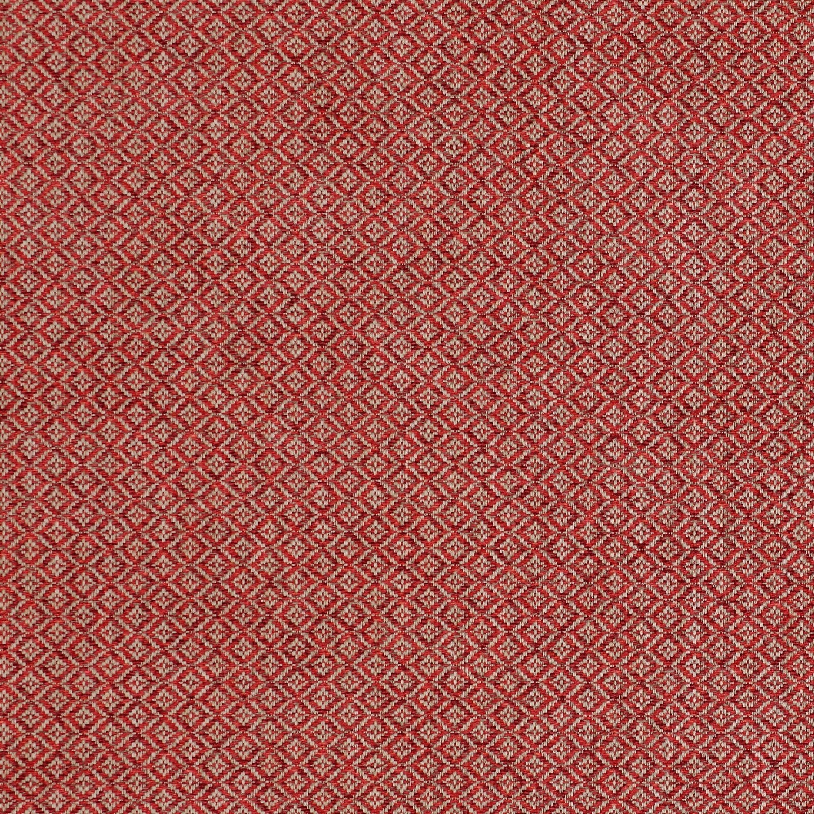 Colefax & Fowler Diamond Weave Upholstery Fabric- Kelston / Red 2 yds ...