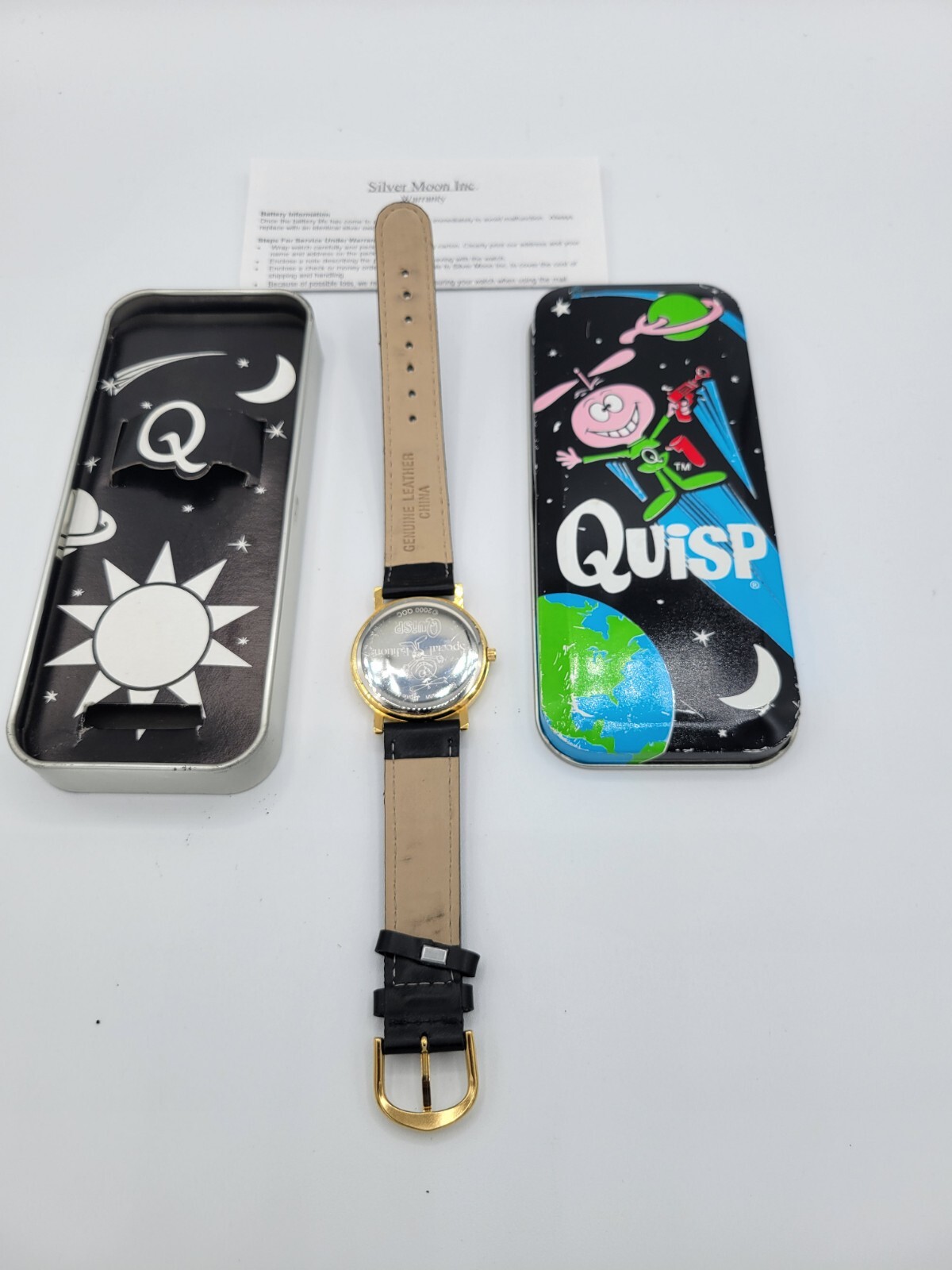 Vintage Quisp Cereal Tin Box And Watch Genuine Leather | eBay