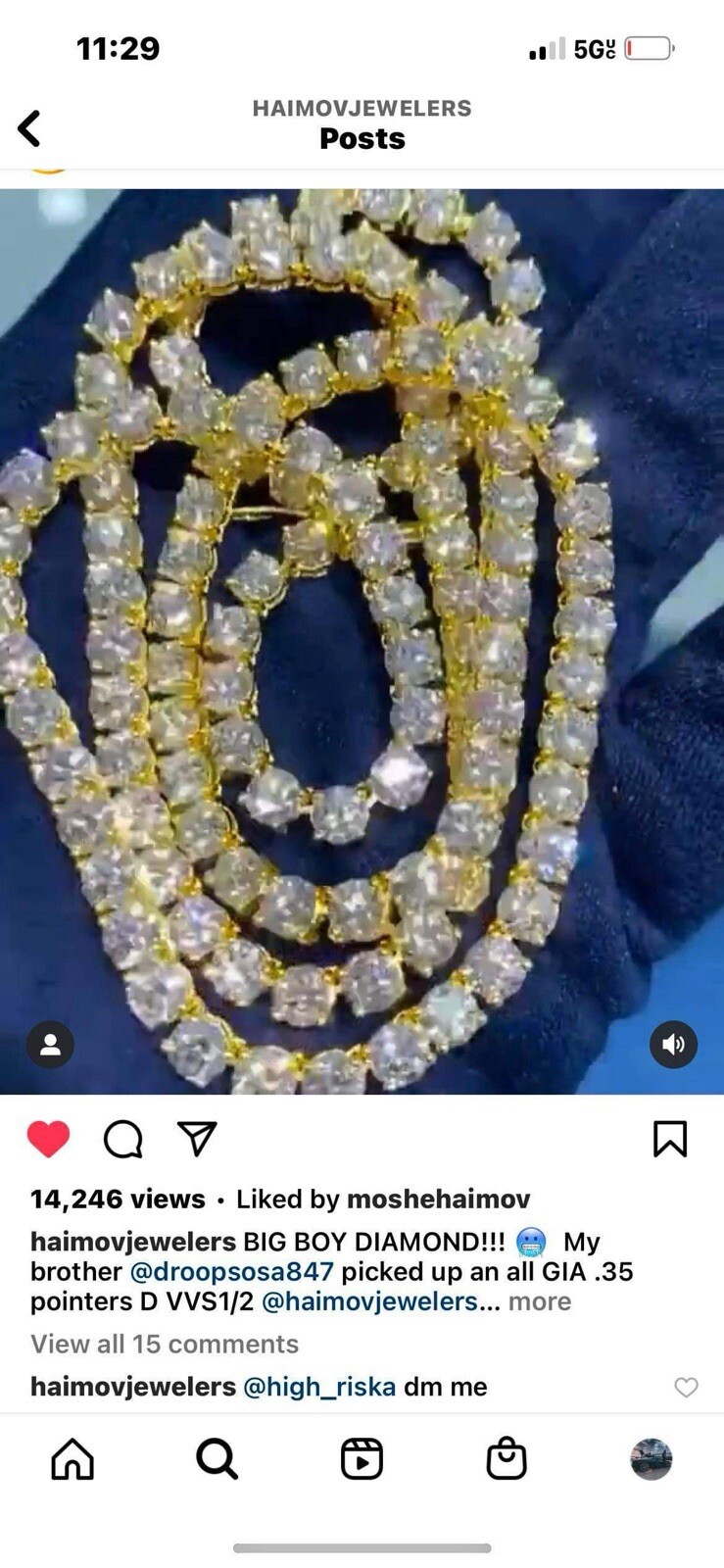 GIA Diamond Tennis Chain Open For Trades Rolex Or AP … - Gem