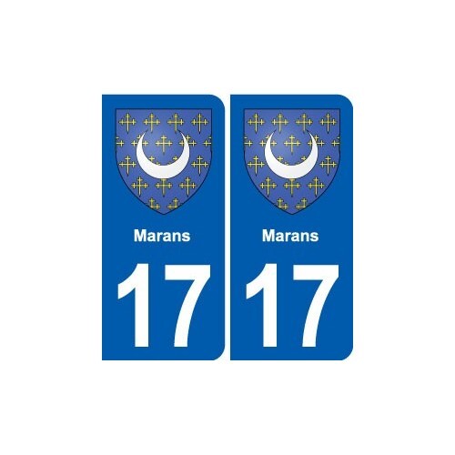 17 Marans blason ville autocollant plaque sticker | eBay