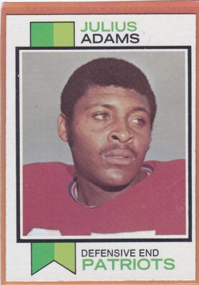 1973 TOPPS FOOTBALL JULIUS ADAMS #278 PATRIOTS EXMT *99425 | eBay