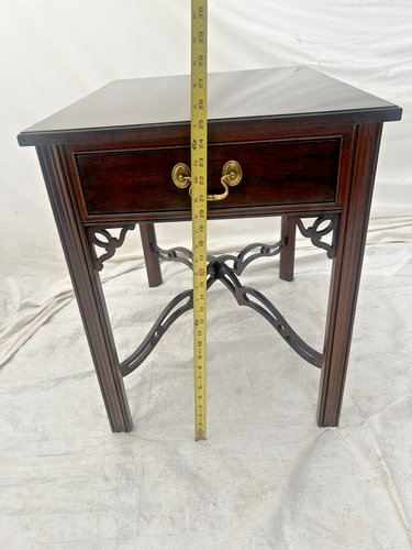 Ethan Allen Side Table Nightstand Victorian Style Dovetail Drawer ...