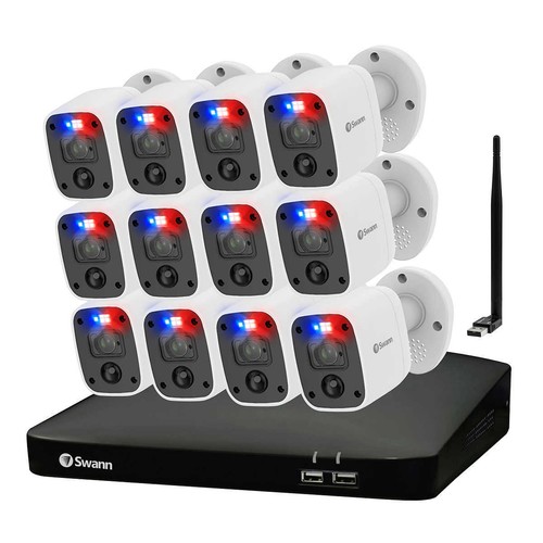 Swann Enforcer 16-Channel 4K Ultra HD 4TB DVR Security System 12 4K ...
