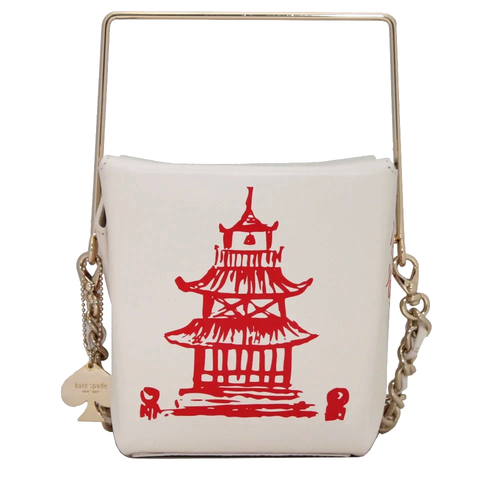KATE SPADE Hello Shanghai Chinese Food Takeout Box 3D Novelty Crossbody ...