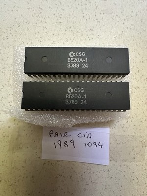 Commodore Amiga 500+Pair Of 8520 A-1 CIA Chips 1989 A500, A500+, A1500 ...