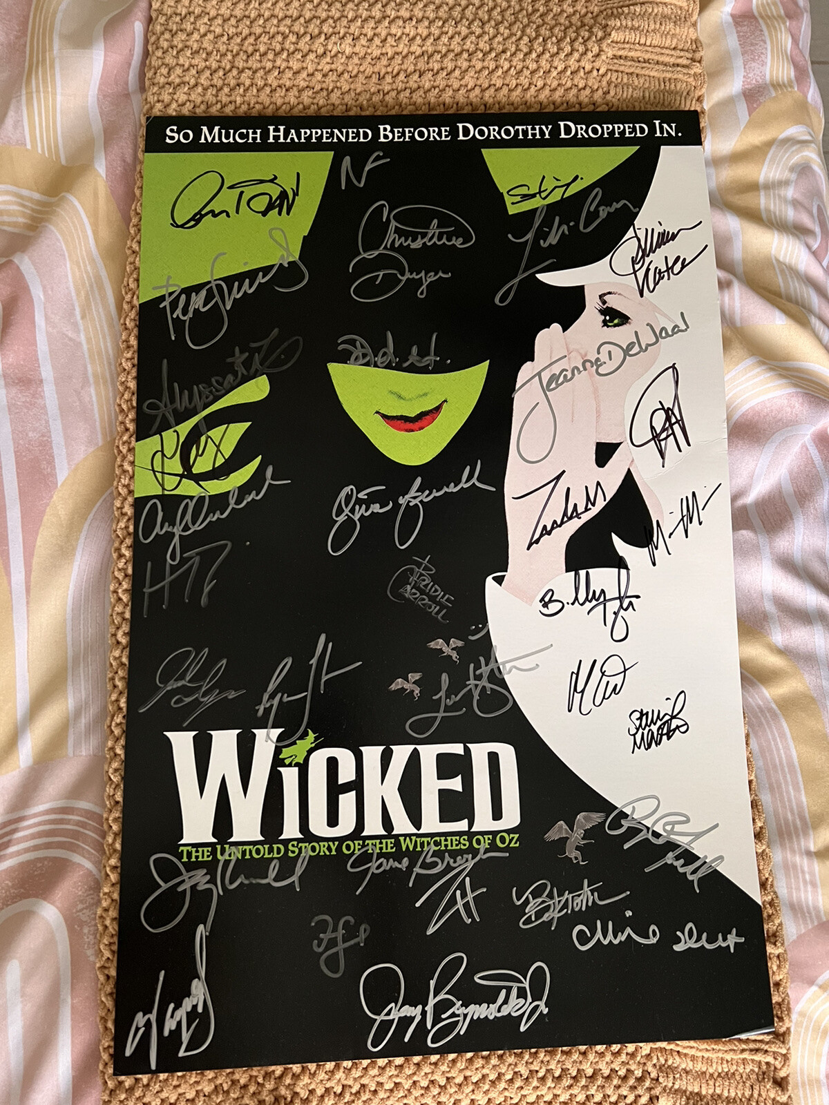 2012 National Touring Cast of Wicked signed poster | eBay