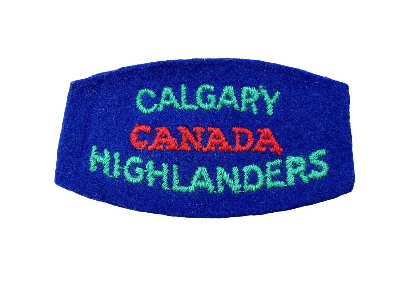 WW2 Canadian Calgary Highlanders Starch Back Shoulder Title Insignia | eBay