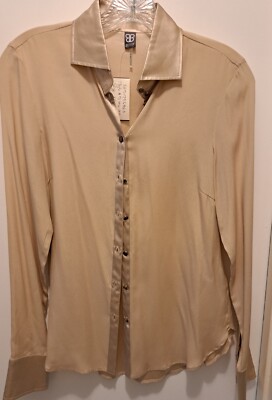 Basler Womens Silk & Elastane Blouse Beige Size 34 NWT PRICE REDUCTION ...