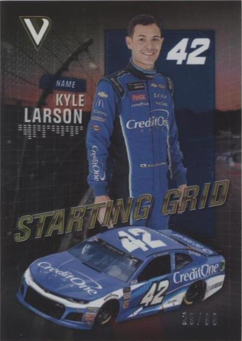 2018 Panini Victory Lane - Starting Grid Kyle Larson #S19 Gold /99 for ...