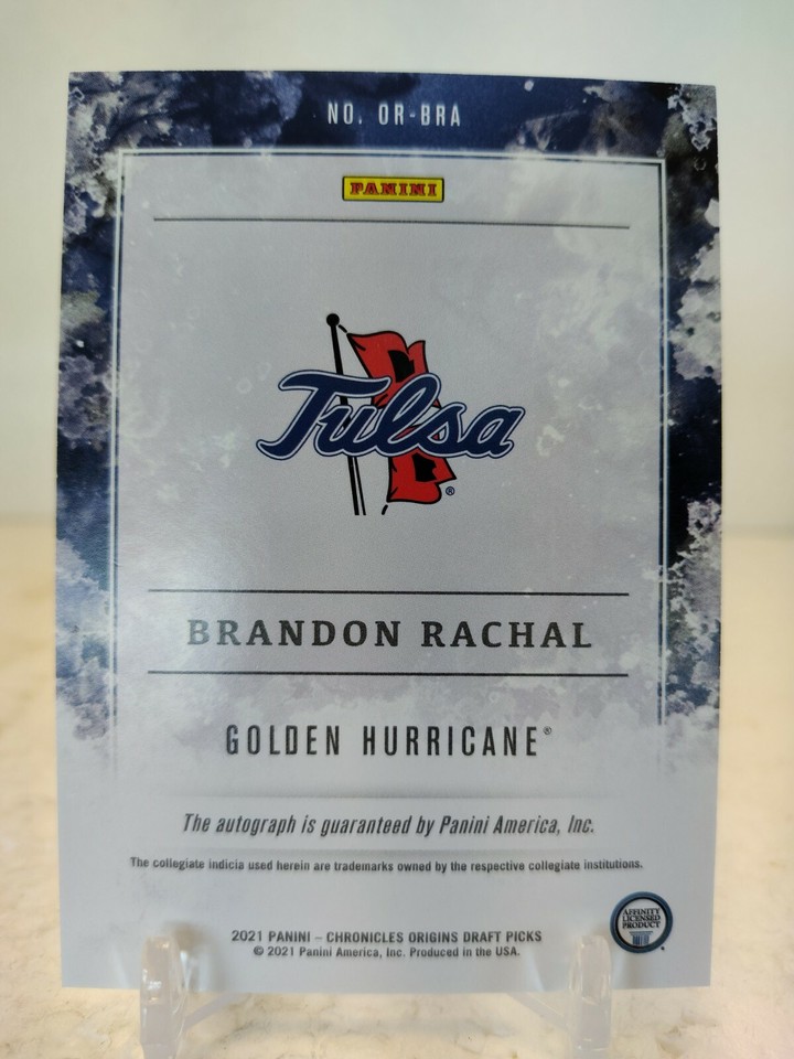 BRANDON RACHAL /199 AUTO 2021-22 Panini Chronicles Draft Origins Tulsa ...