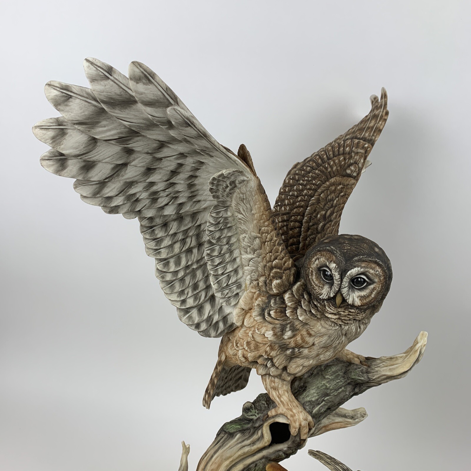 BOEHM PORCELAIN "SPOTTED OWLS" MOLD #10187, LTD. ED. #89, BEAUTIFUL ...