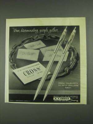 1967 Cross Pens Ad - Discriminating People Gather | eBay