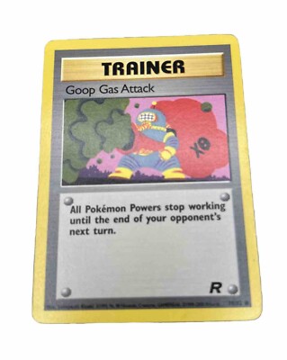 1st Edition Trainer Card Goop Gas Attack Team Rocket Set Pokemon | eBay