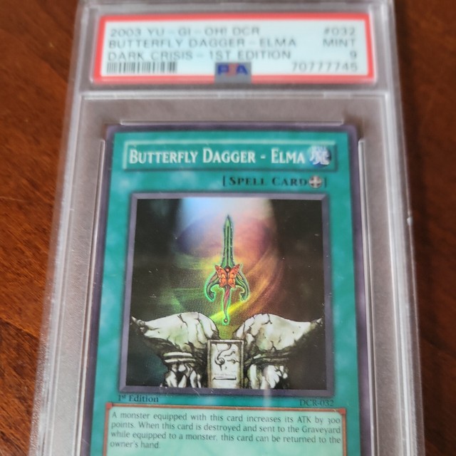 Yu-Gi-Oh! TCG Butterfly Dagger - Elma Dark Crisis DCR-032 1st Edition ...