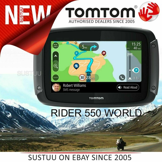 Tom TomTom Rider 550 World Motorcycle SAT NAV GPS Navigation for sale ...