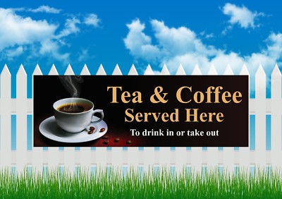 Take Away Tea and Coffee PVC Printed Banner Printed Outdoor Market ...