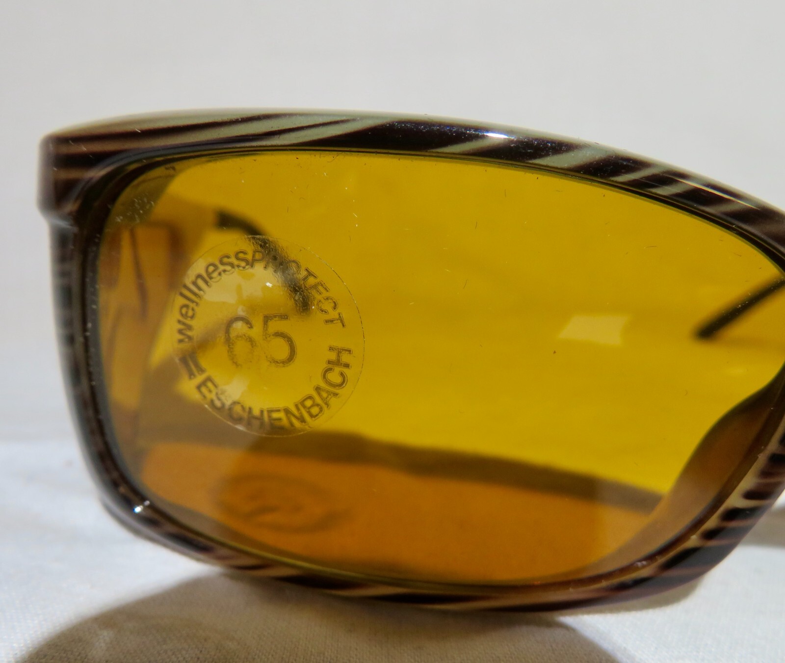 Eschenbach, Germany NEW Wellness Protect 65% Glasses brown striped ...