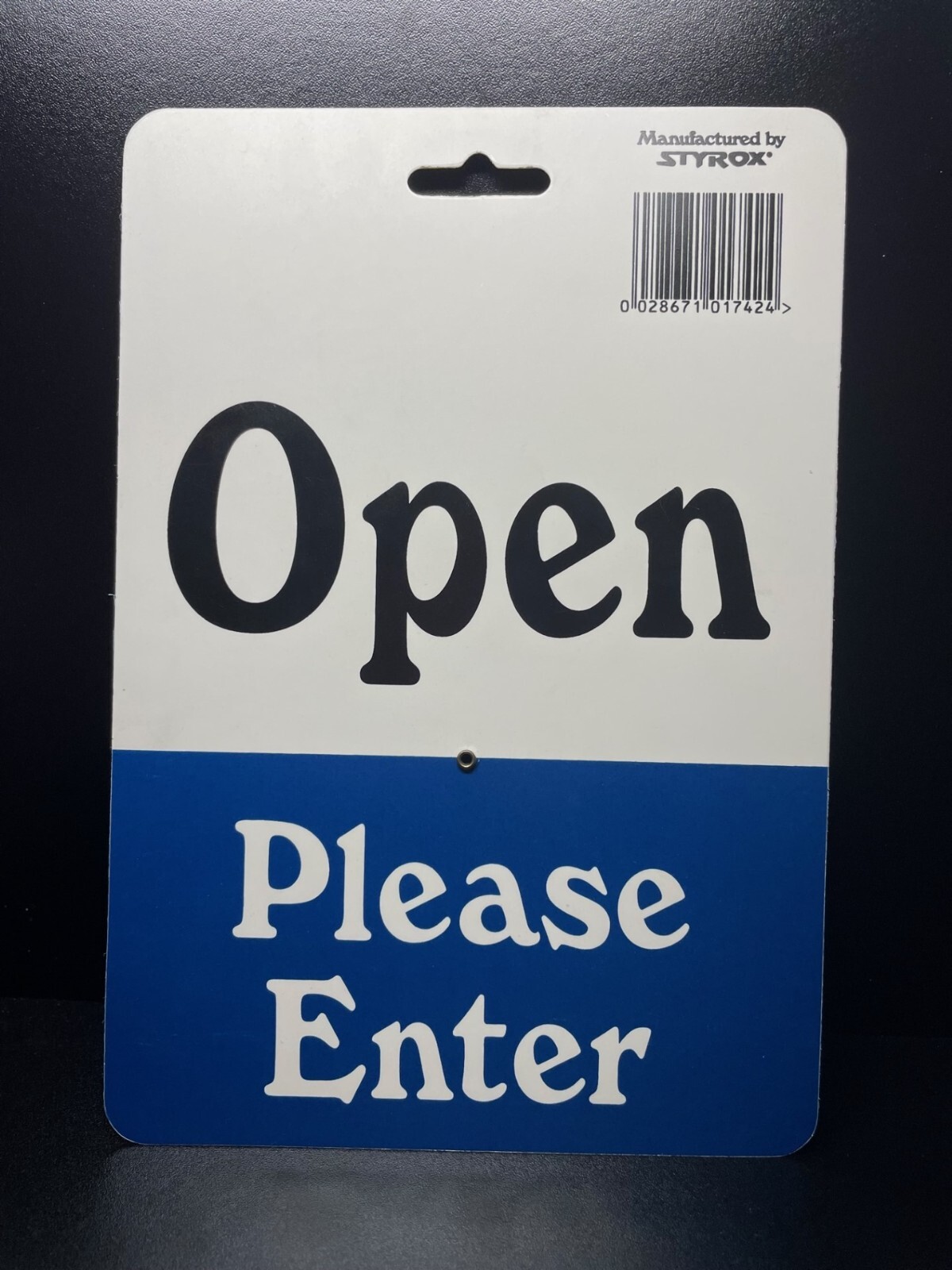Styrox DS42 - Open Please Enter and Will Return Clock door sign 225 x ...