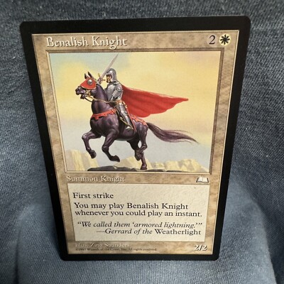MTG - Benalish Knight - Weatherlight - NM - Ships Free! - 1 Price for 1 ...