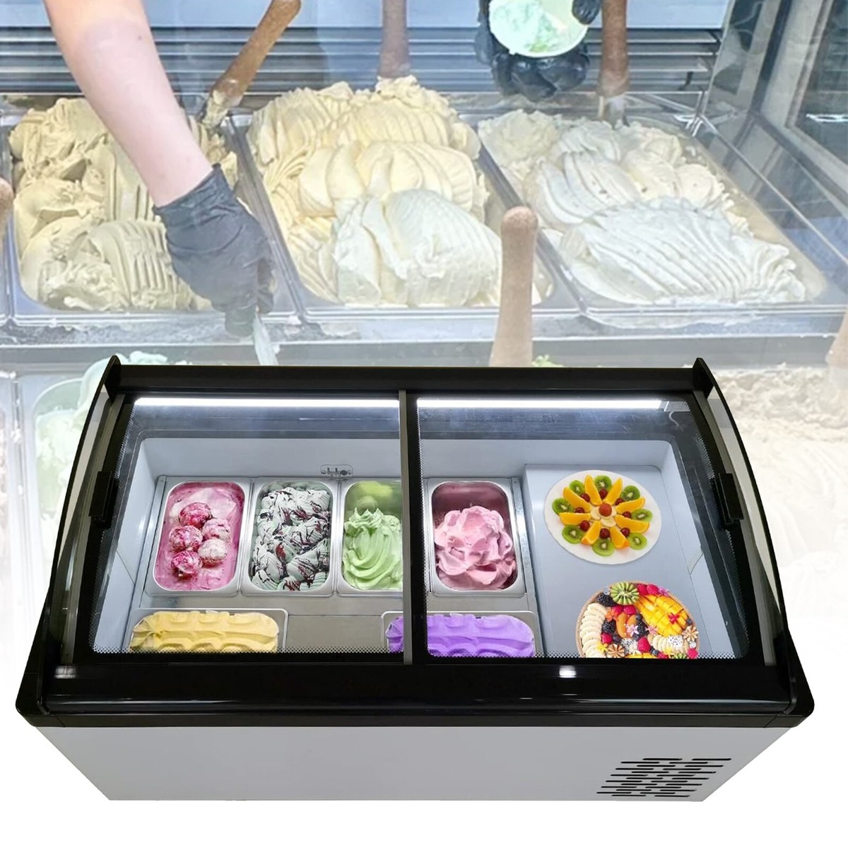 Ice Cream Display Freezer Used