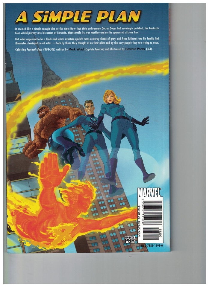 FANTASTIC FOUR BY MARK WAID Vol 3 Authoritative Action TP TPB Thing ...