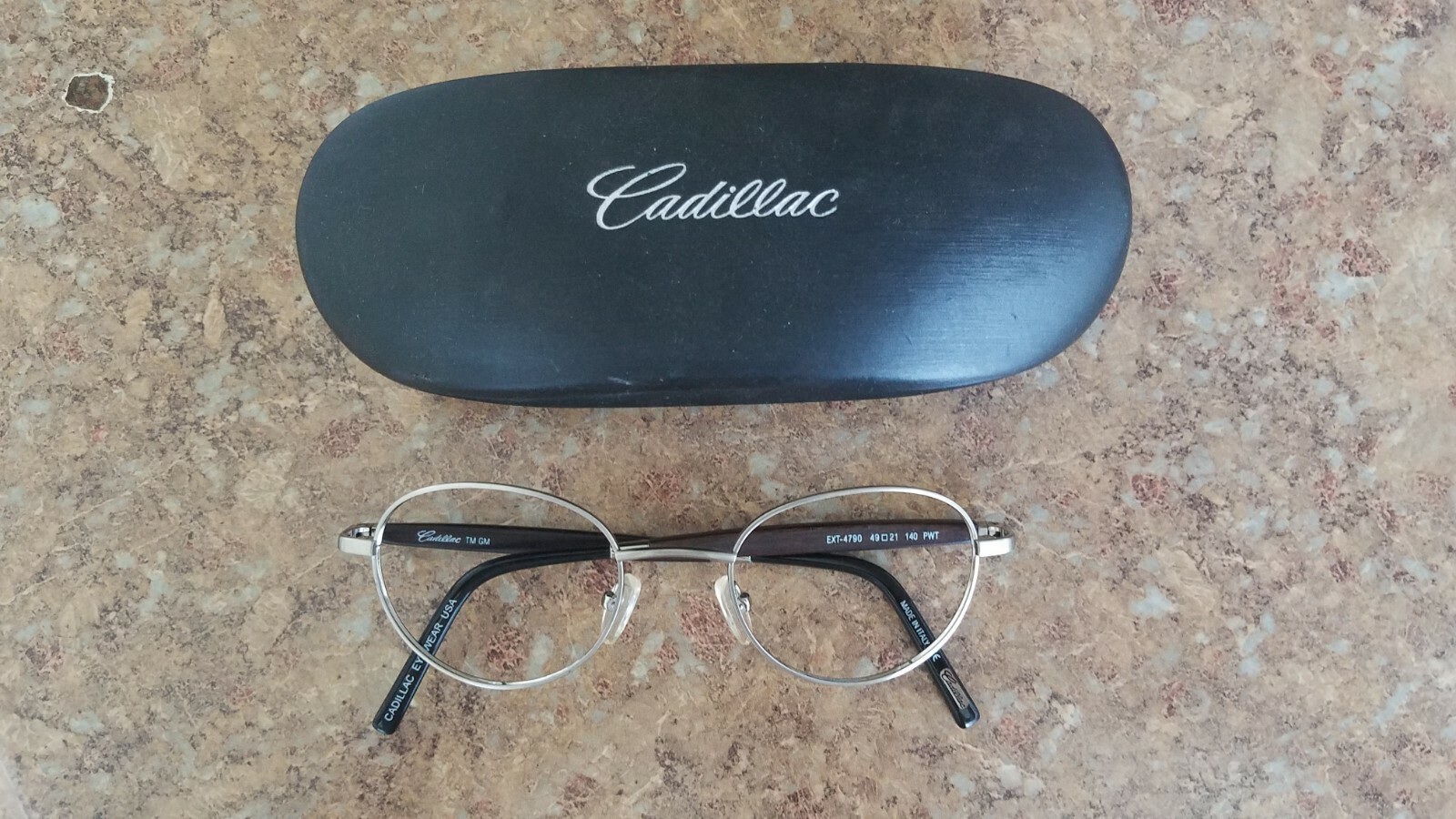 Cadillac Eyewear EXT-4790 Wood Grain Finish Frames Used Eyeglasses Used ...