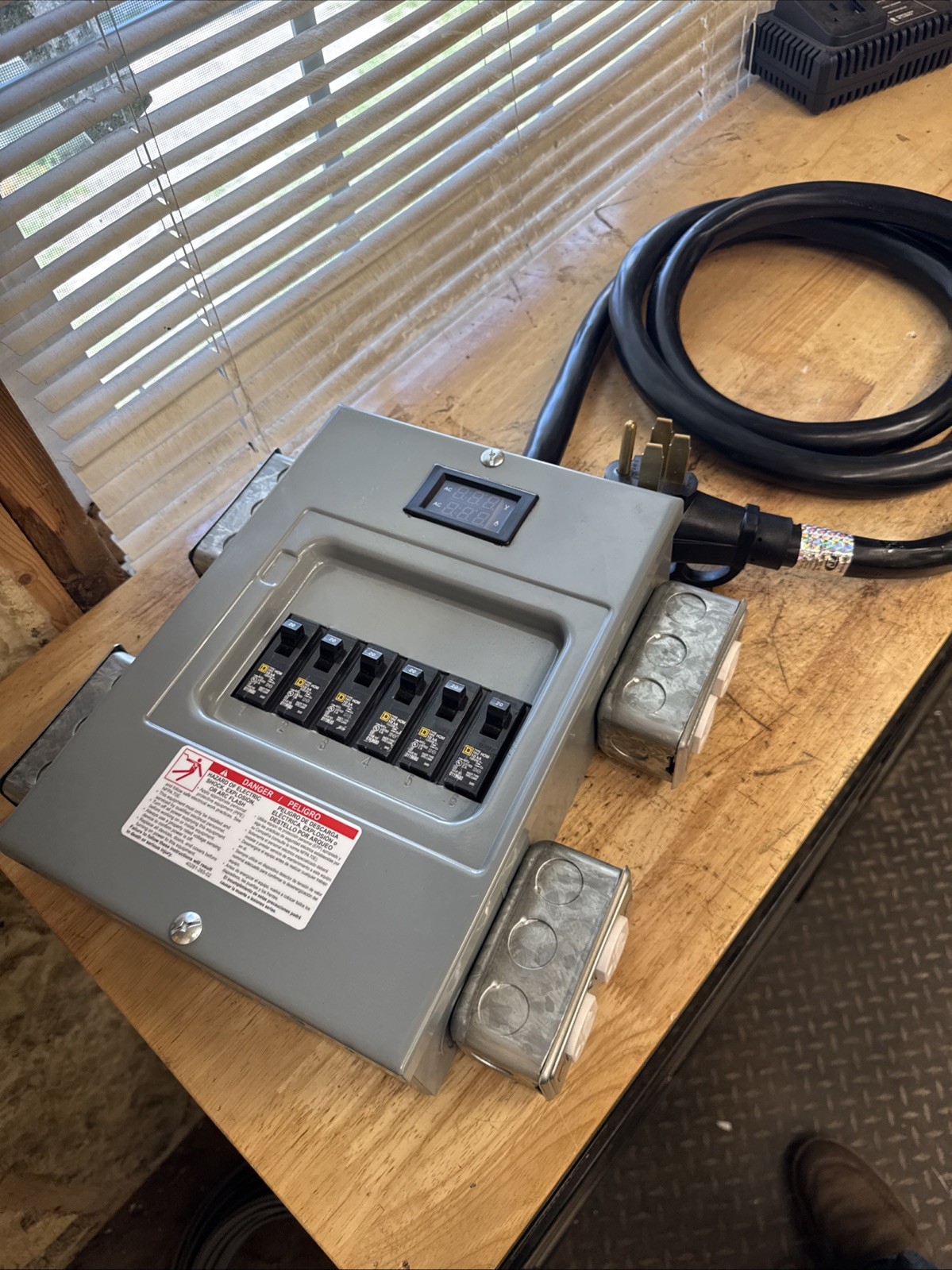 50 AMP AC Power Distro Panel Breakout Box 120V Live Sound Stage RV | eBay