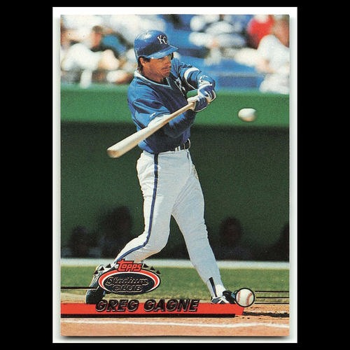 Greg Gagne #631 1993 Topps Stadium Club Kansas City Royals Baseball ...