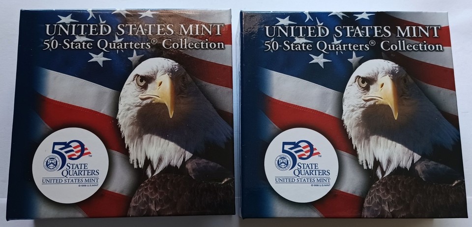 US Mint 50 State Quarters Collection, 24 State Sets w/ P&D Mints, 48 ...