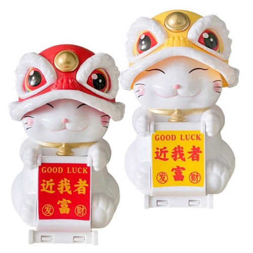 Nodding Decorative Fortunate Cat with Solar Functionality Enhancing ...