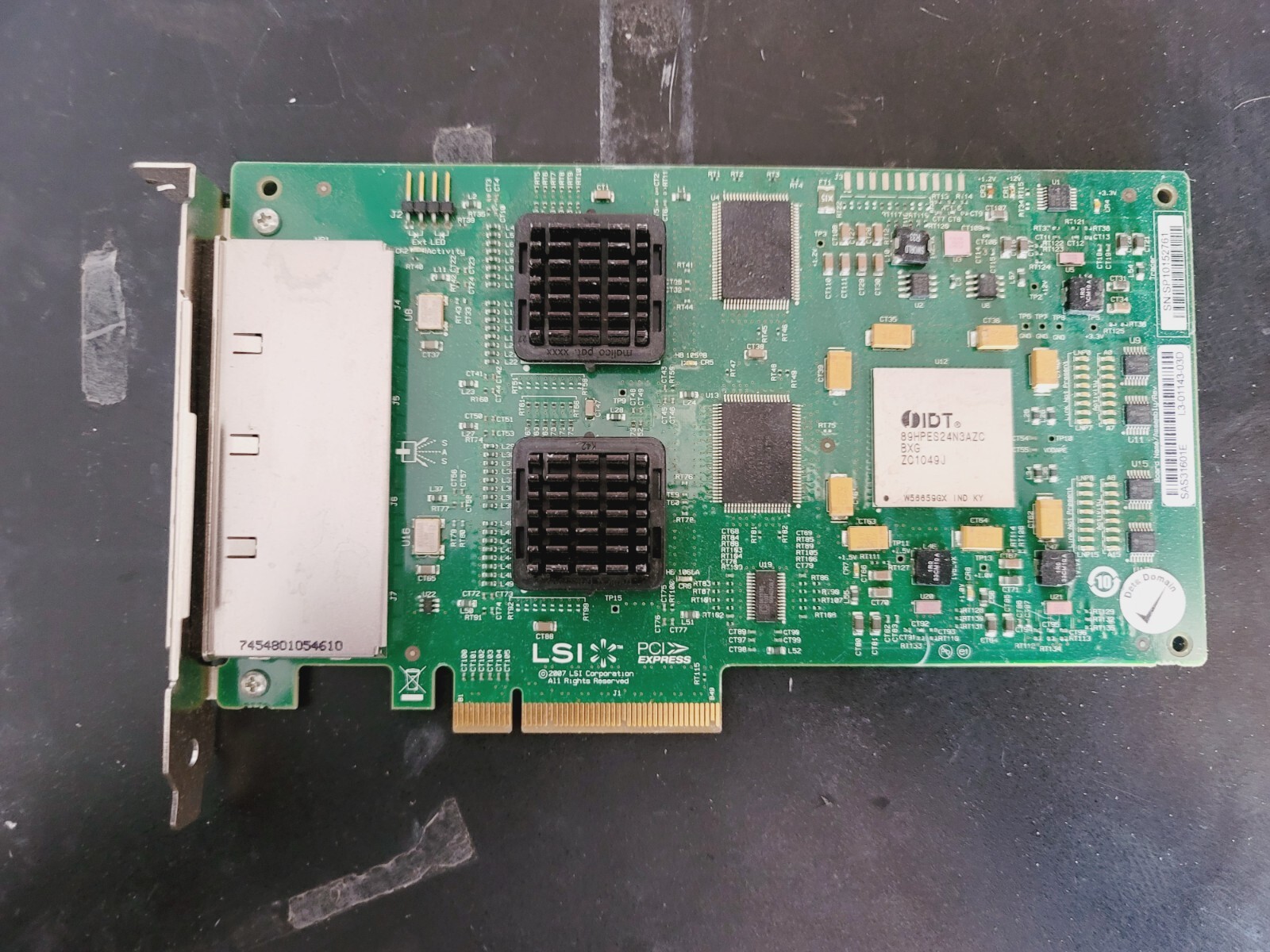 LSI SAS31601E 4 x Mini SAS PCIe RAID Controller Card P/N: L3-01143-03F ...