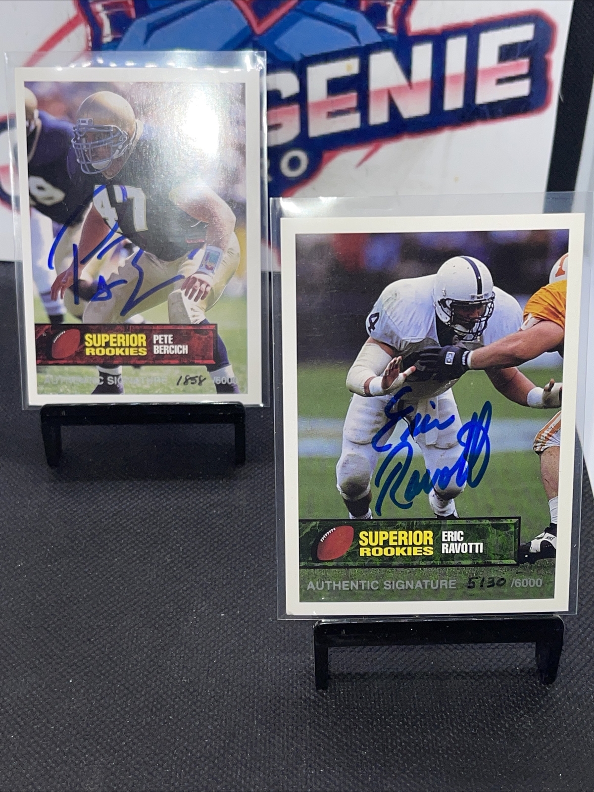 1993 superior rookies Eric ravotti,Pete bercich auto /6000 !!! | eBay