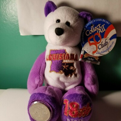 Louisiana limited Treasures state coin bear 18th state bear | eBay