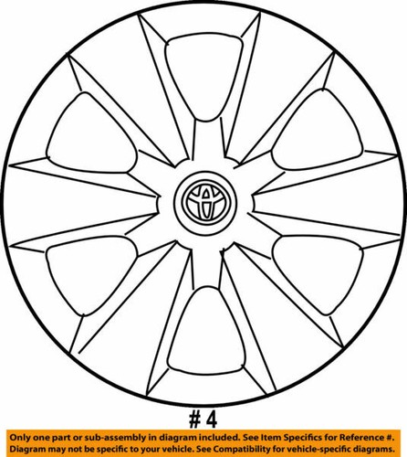 42602-52320 Toyota Cap, wheel 4260252320, New Genuine OEM Part | eBay