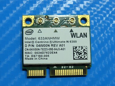 Dell Alienware 17.3" M17x R2 Genuine Wireless WiFi Card 633anhmw 4w00n ...