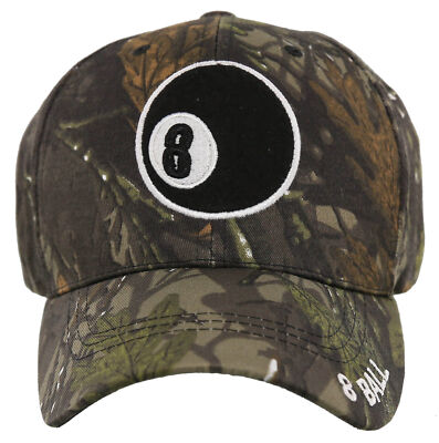 NEW! EIGHT 8 BALL CAP HAT FOREST CAMO | eBay