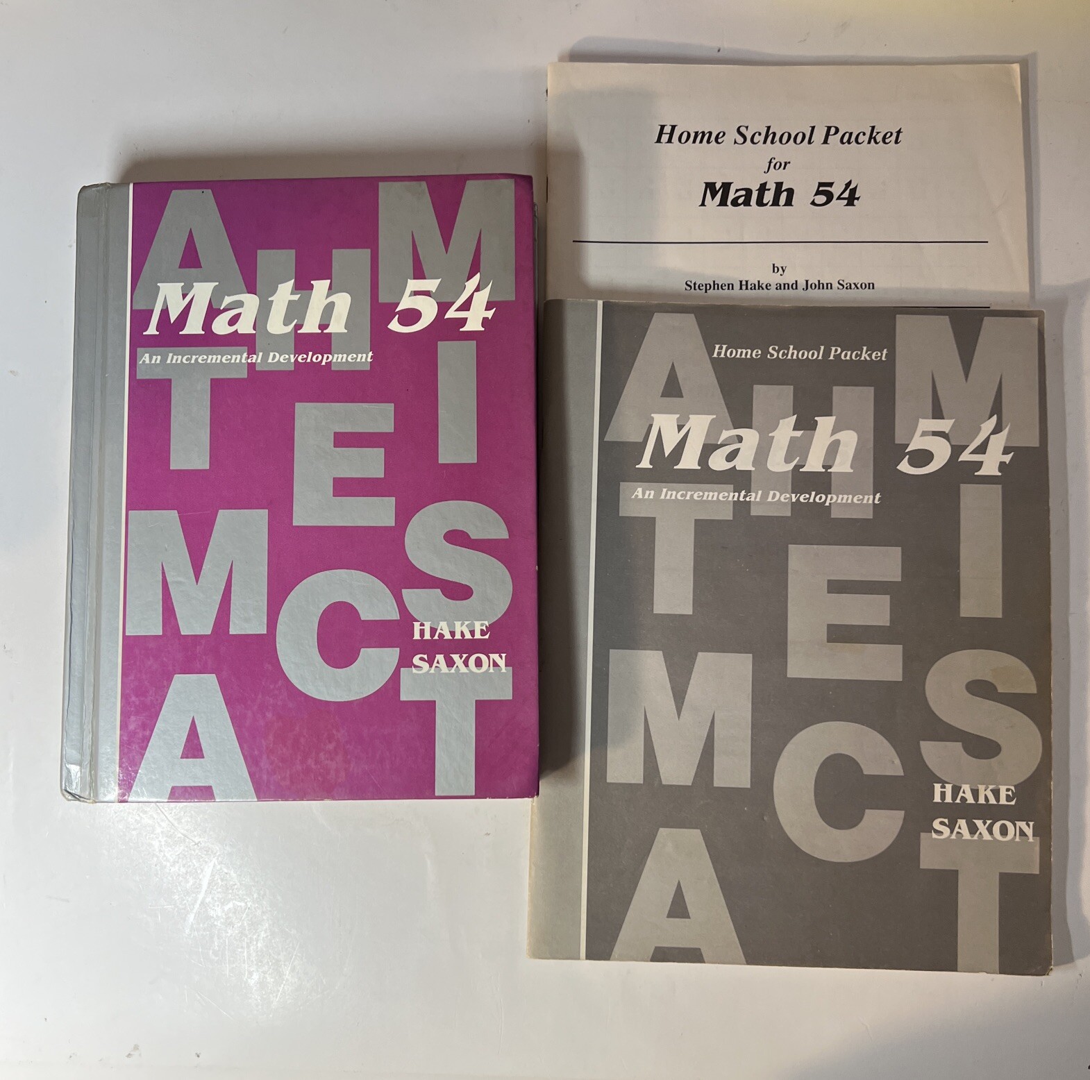 Saxon 54 Math SET (1st Edition) Textbook, Answers Key And Test Forms ...