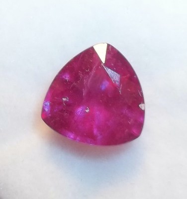 Mahaleo Ruby Fissure Filled - 1.50CT Average - 7x7MM Trillion | eBay