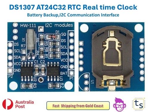 RTC I2C DS1307 AT24C32 Real Time Clock Module For Arduino AVR PIC 51 ...